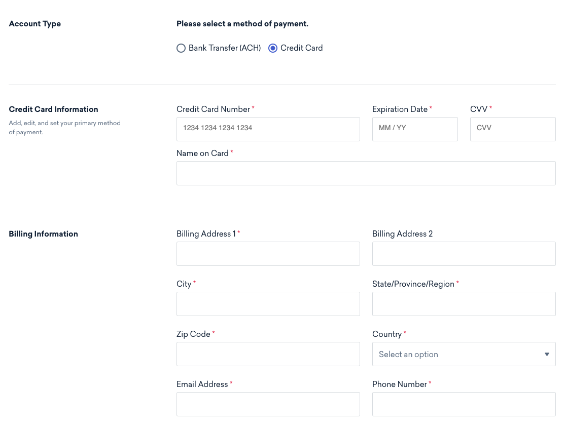 How to Change Your Billing Information
